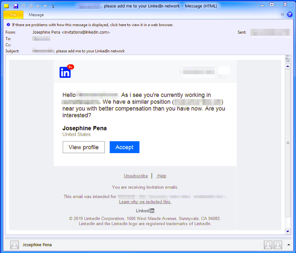 Beware of Malware That Is Spread via LinkedIn DMs