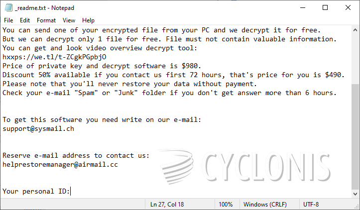 Ccps Ransomware Continues the STOP Ransomware Campaigns