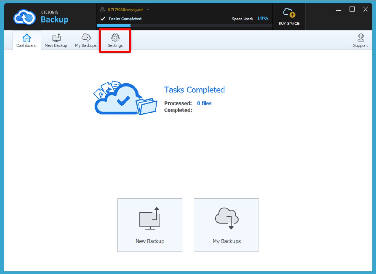 Cyclonis Backup 's Help File - Cyclonis