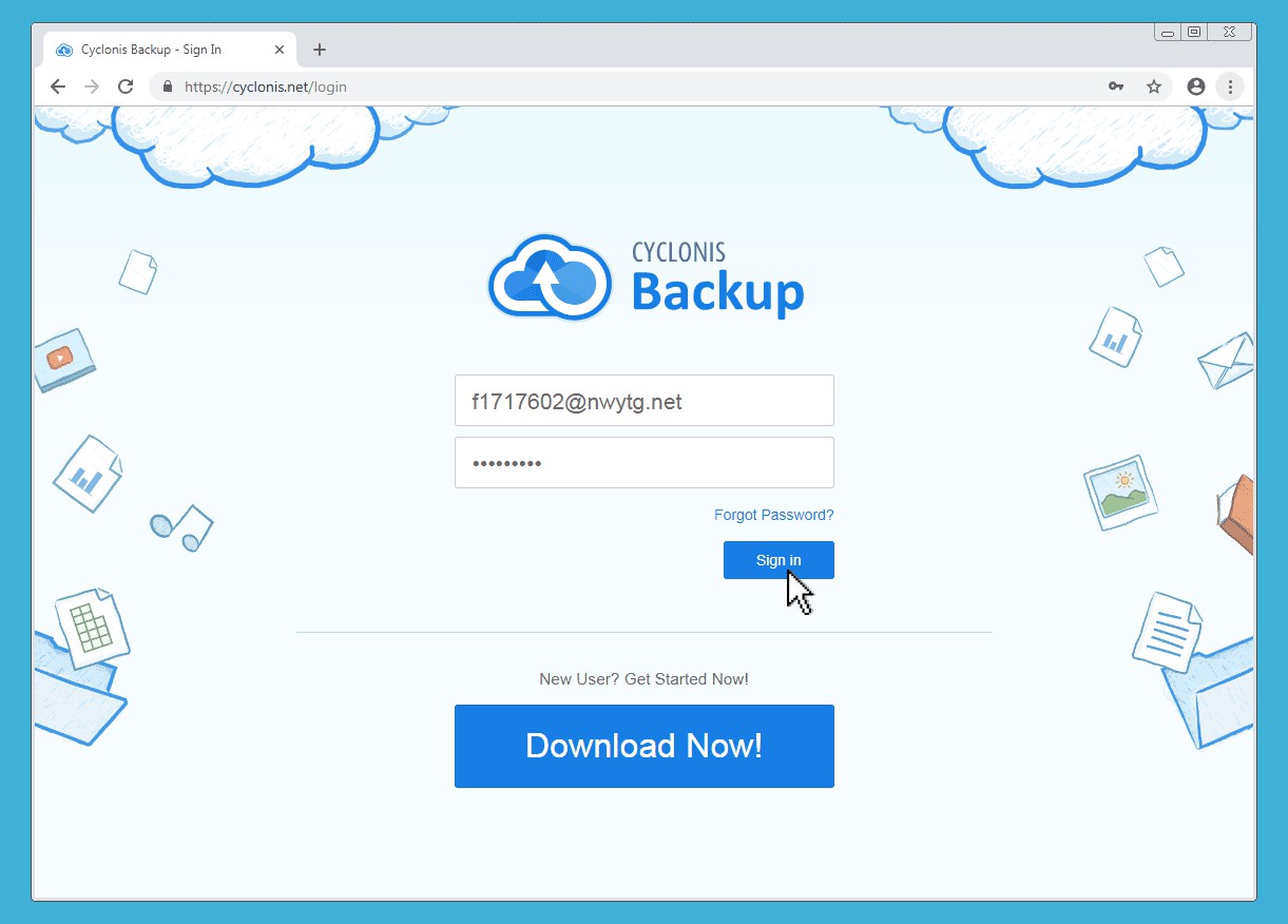 Cyclonis Backup 's Help File - Cyclonis