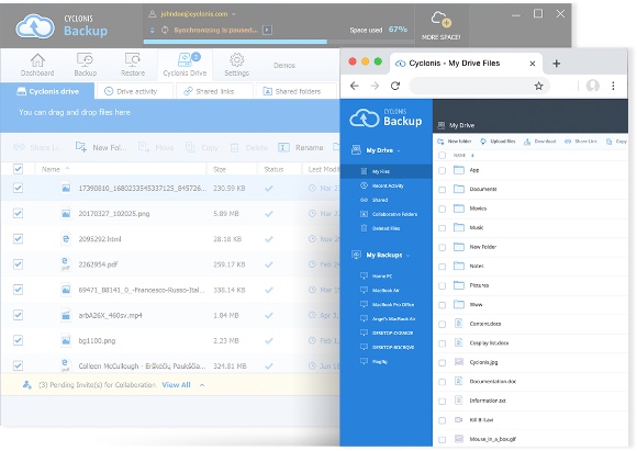 Vielen Dank, dass Sie Cyclonis Backup installiert haben - Cyclonis